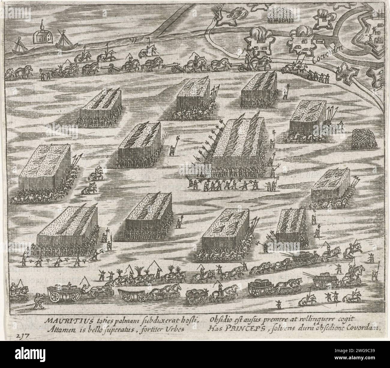 Coevorden by Maurits Relief, 1594, 1613 - 1615 print Coevorden ...
