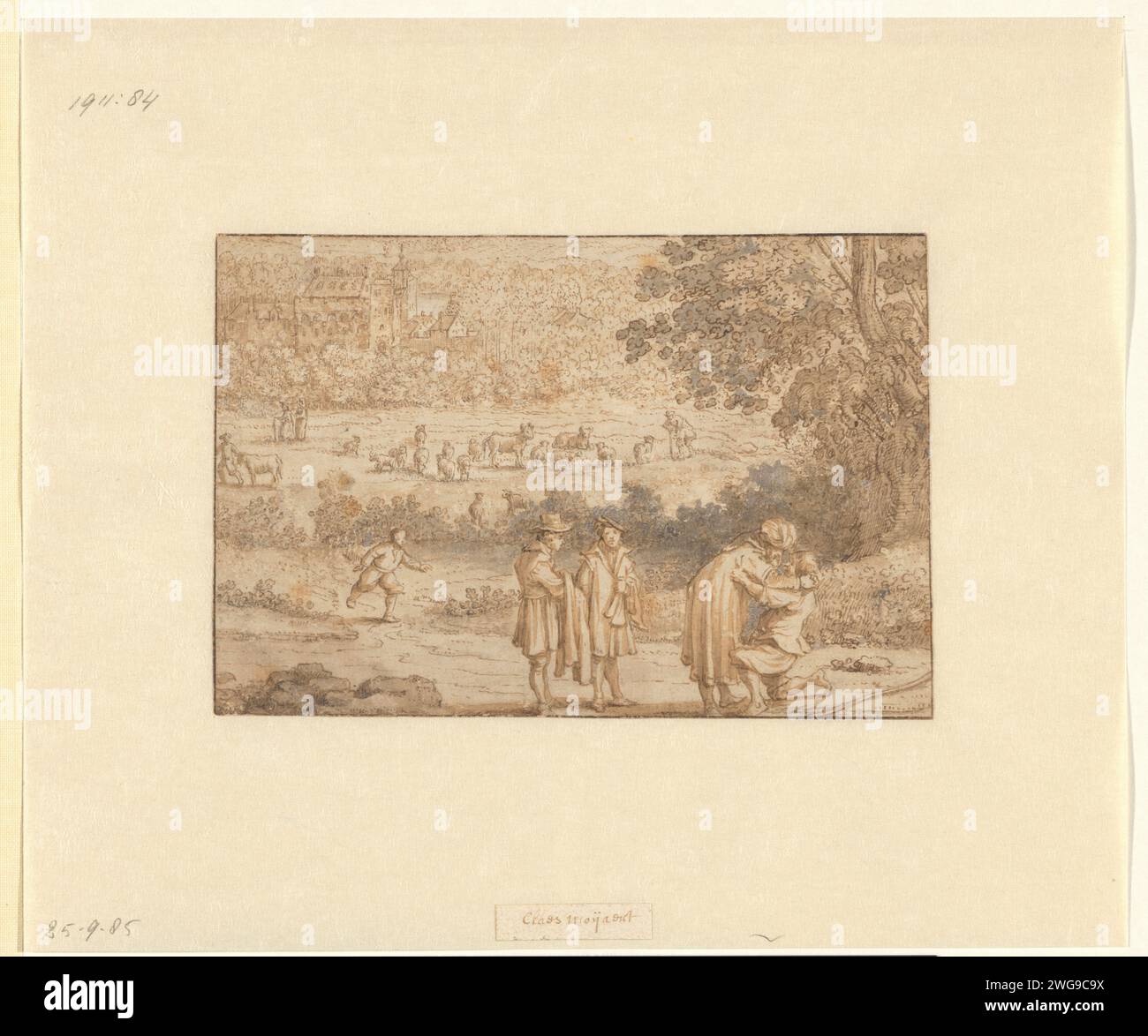 Return of the Lost Son, Hendrick Hondius (I), 1615 - 1620 drawing ...