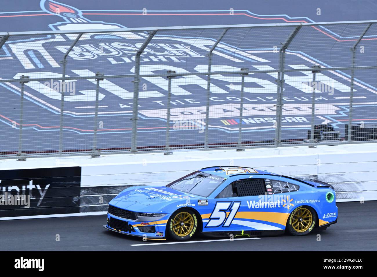 LOS ANGELES, CA - FEBRUARY 03: Justin Haley (#51 Rick Ware Racing ...