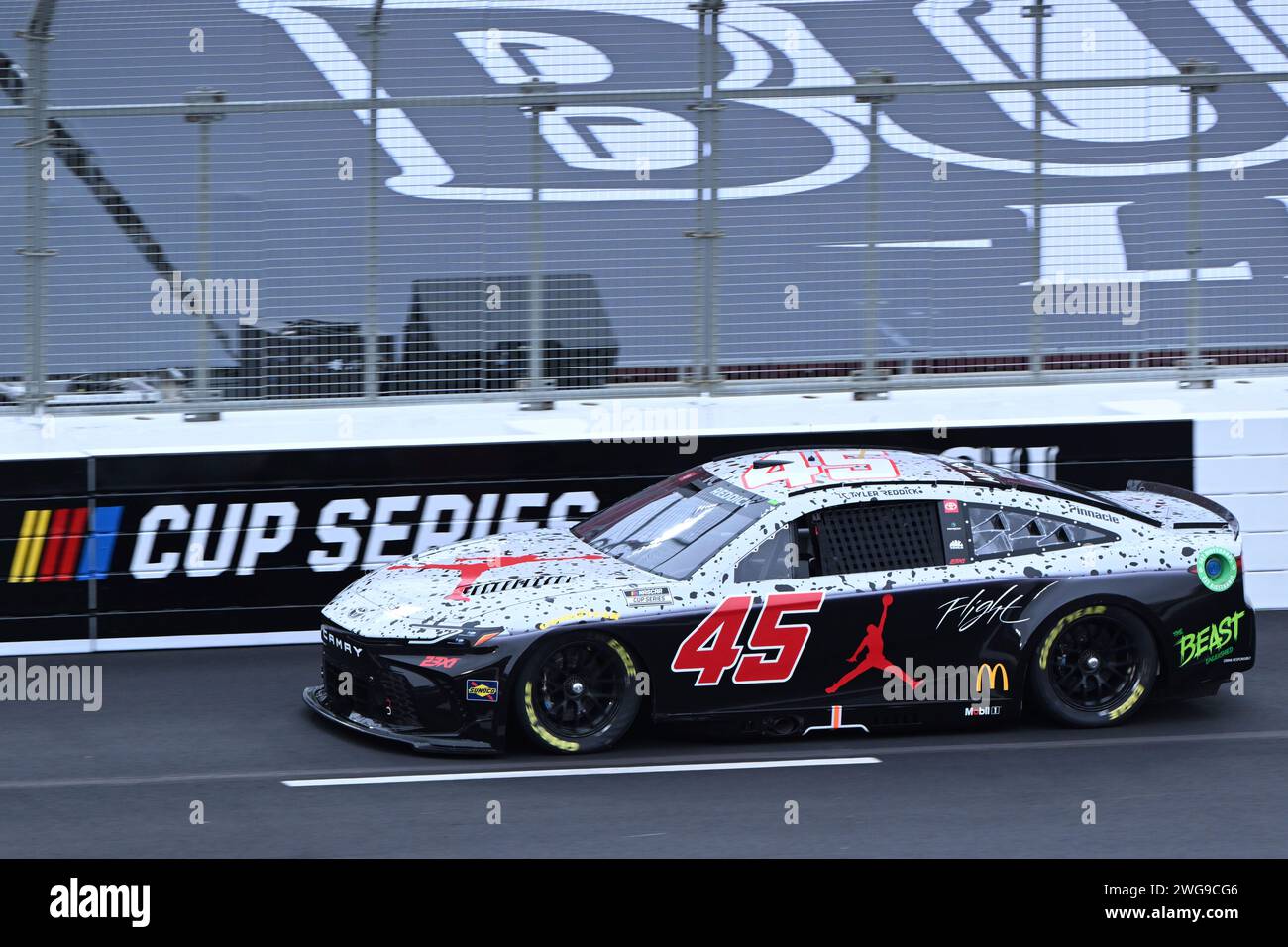 LOS ANGELES, CA - FEBRUARY 03: Tyler Reddick (#45 23XI Racing Jordan ...