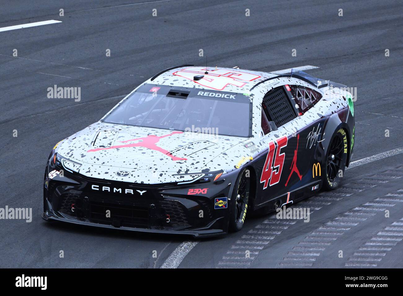 LOS ANGELES, CA - FEBRUARY 03: Tyler Reddick (#45 23XI Racing Jordan ...