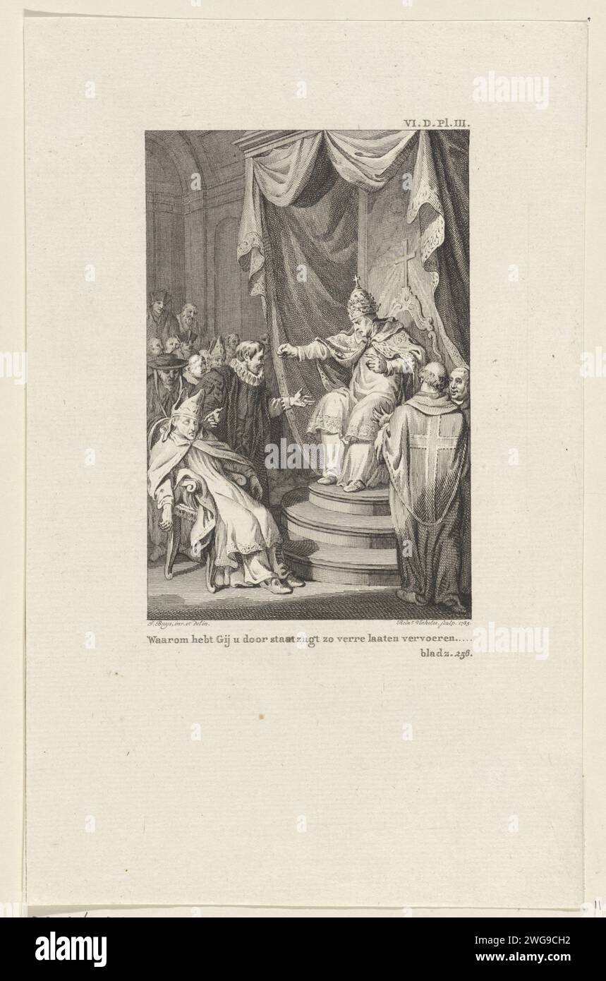 Pope Stephanus VI (VII) condemns the corpse of Pope Formosus, Reinier ...