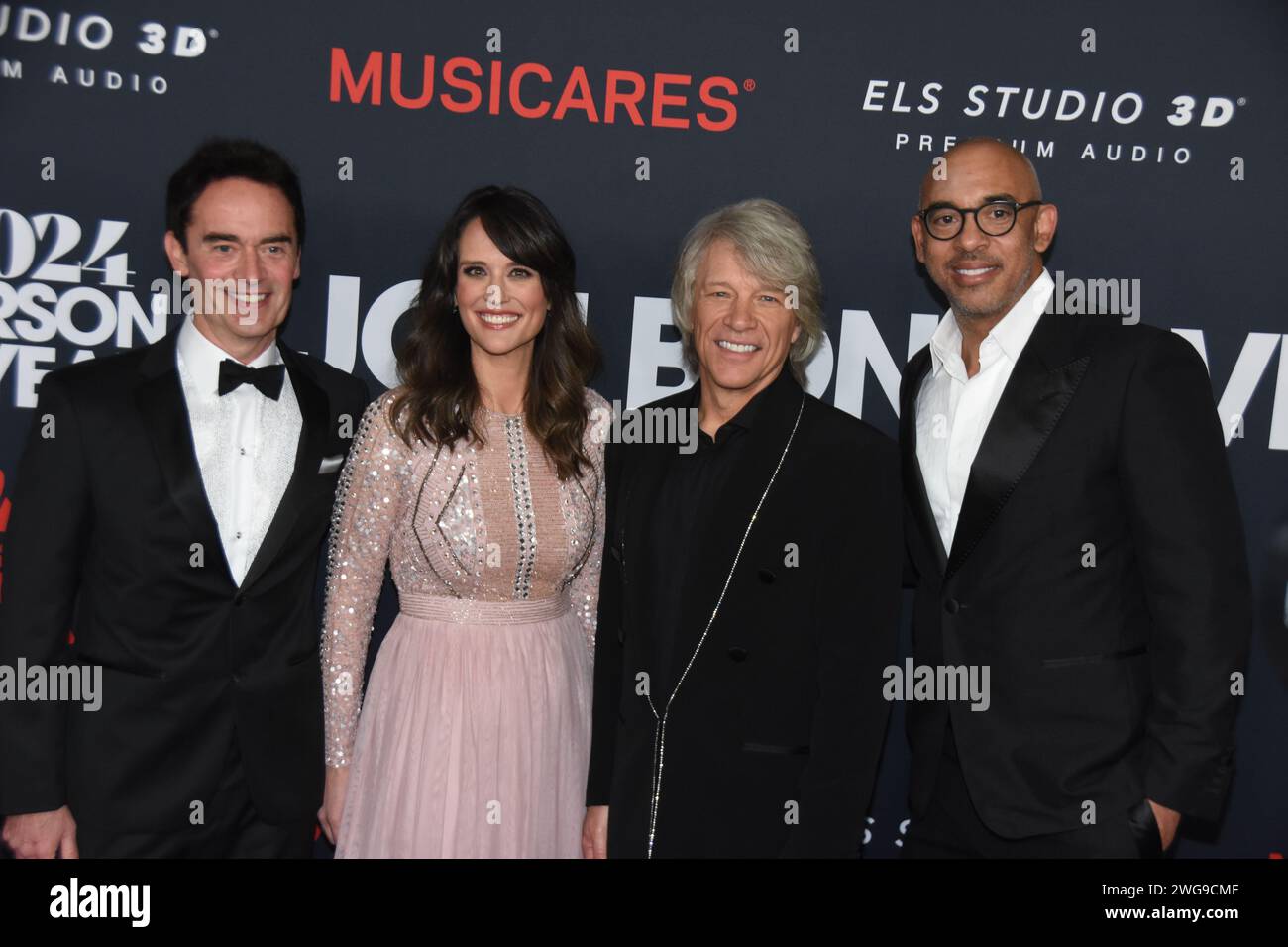 Los Angeles, California, USA 2nd February 2024 (L-R) VP of Amazon Music ...