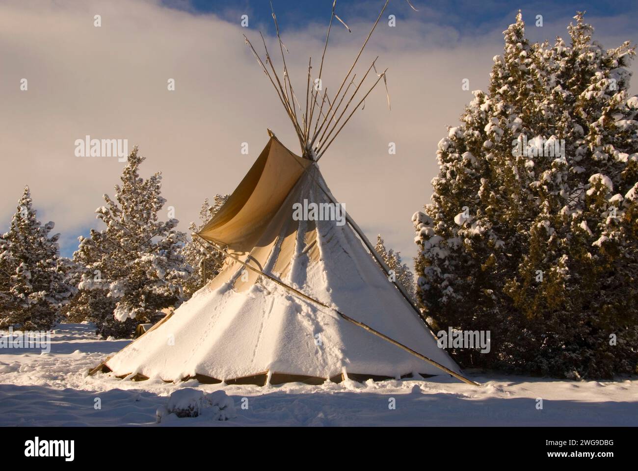 Teepee tent grizzly mountain long hi-res stock photography and images ...