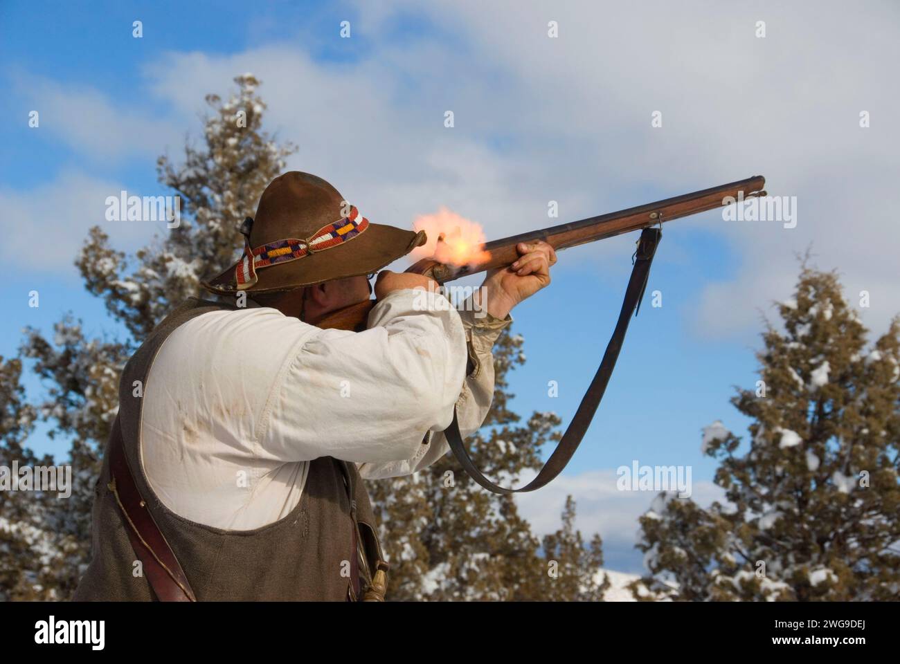 Firing on rifle range, Grizzly Mountain Long Rifles Horse Ridge ...