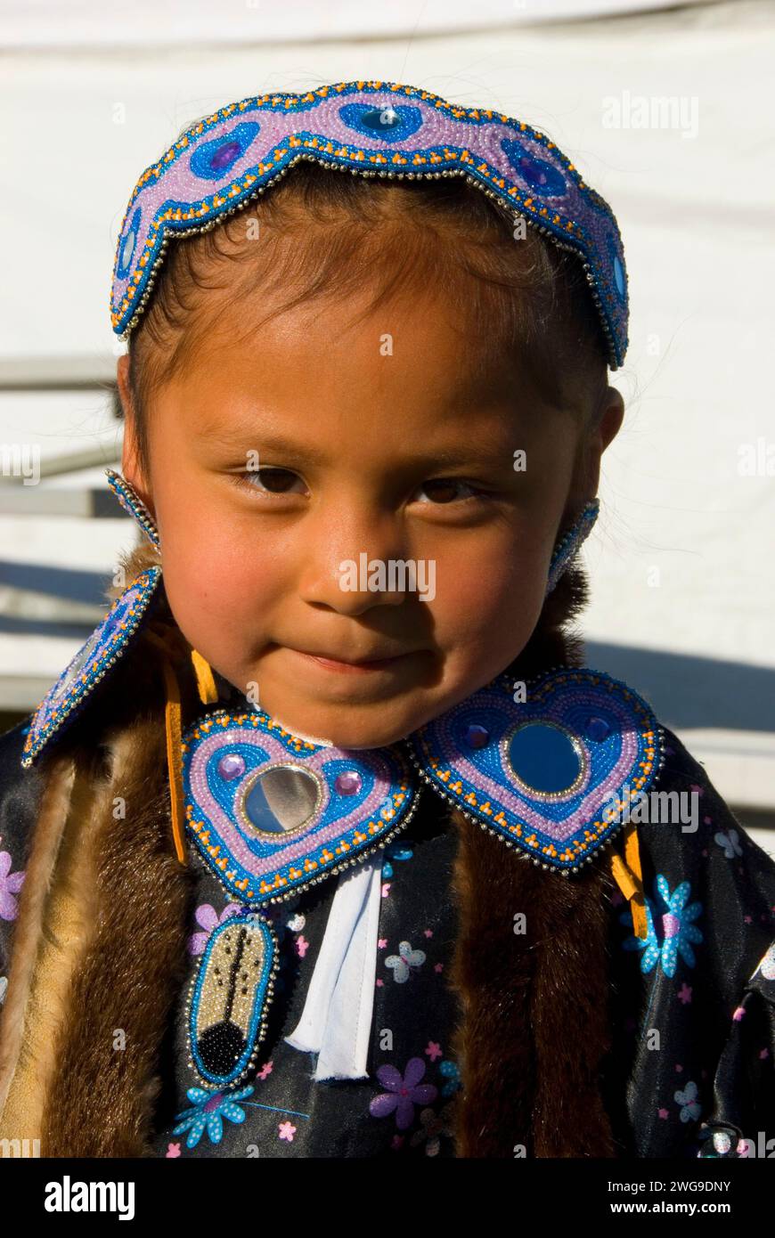 Native American girl in regalia, Pi-Ume-Sha Treaty Days, Warm Springs ...