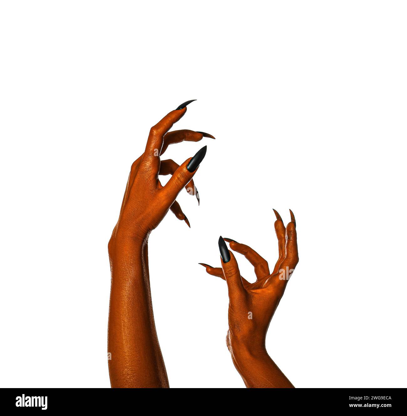 Holding hands with the devil Cut Out Stock Images & Pictures - Alamy