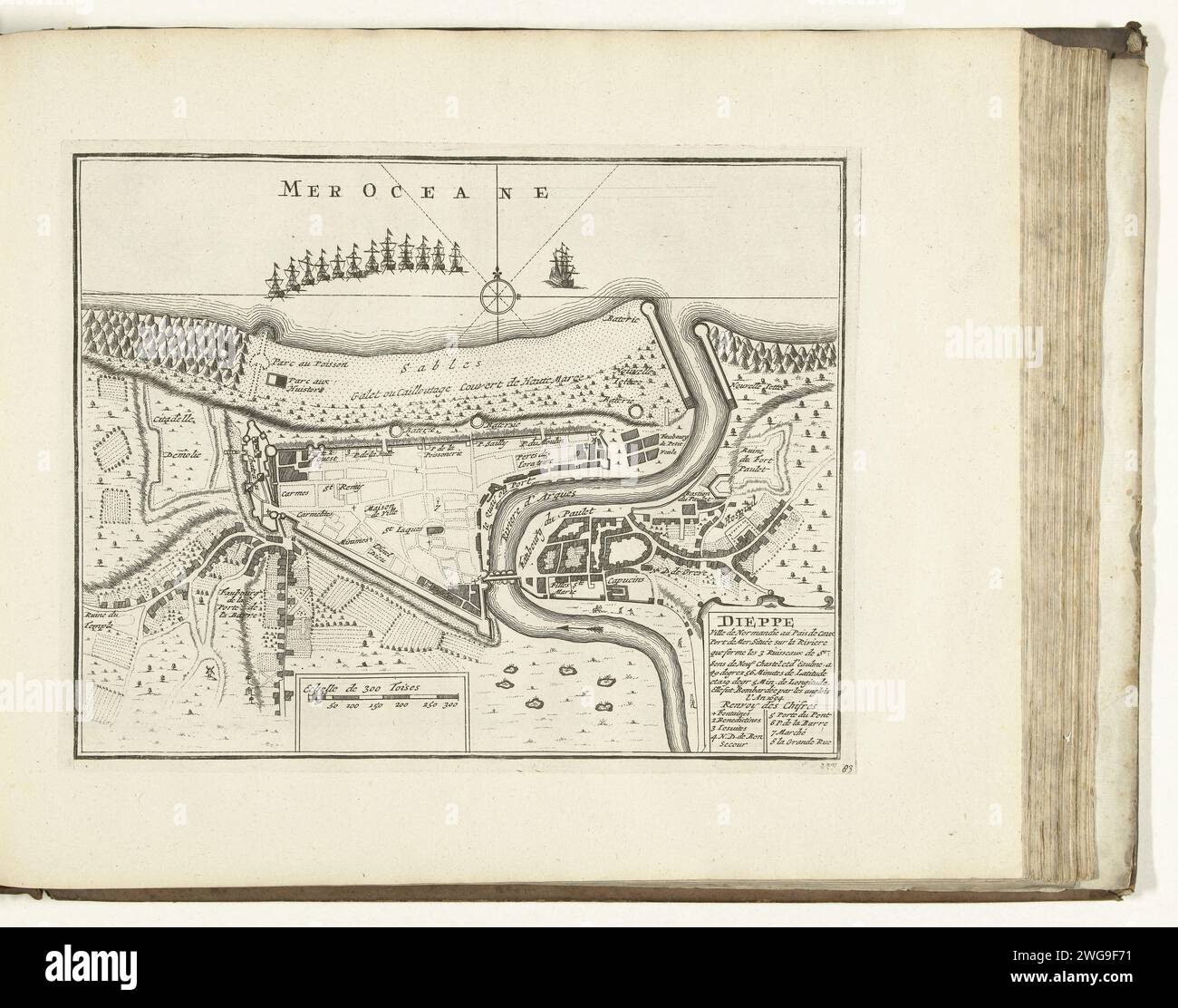 Map of dieppe hi-res stock photography and images - Alamy