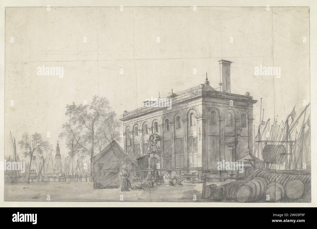 Building Het Zebecht on the Prins Hendrikkade in Amsterdam, Jan ...