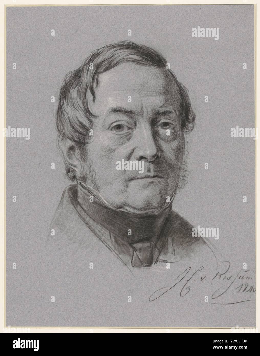 Portret Van de Seesaur Willem Grebner, Jan Cornelis Van Rossum, 1840 ...