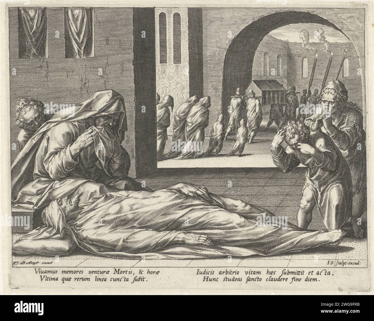 Death as one of the four extremes, Johann Sadeler (I), After Dirck ...