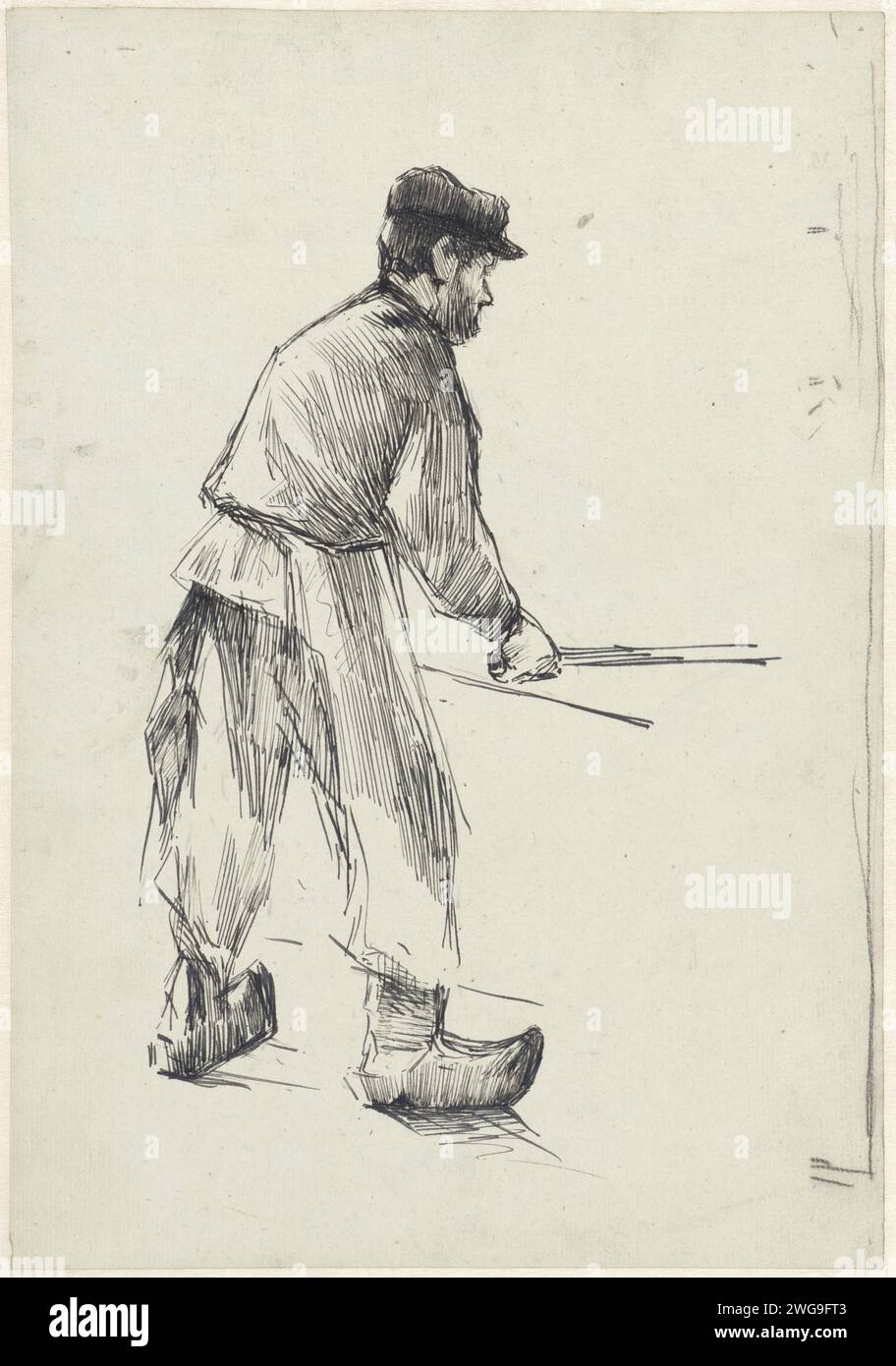 Werkman in the cotton dyeing, Anthon Gerhard Alexander van Rappard ...