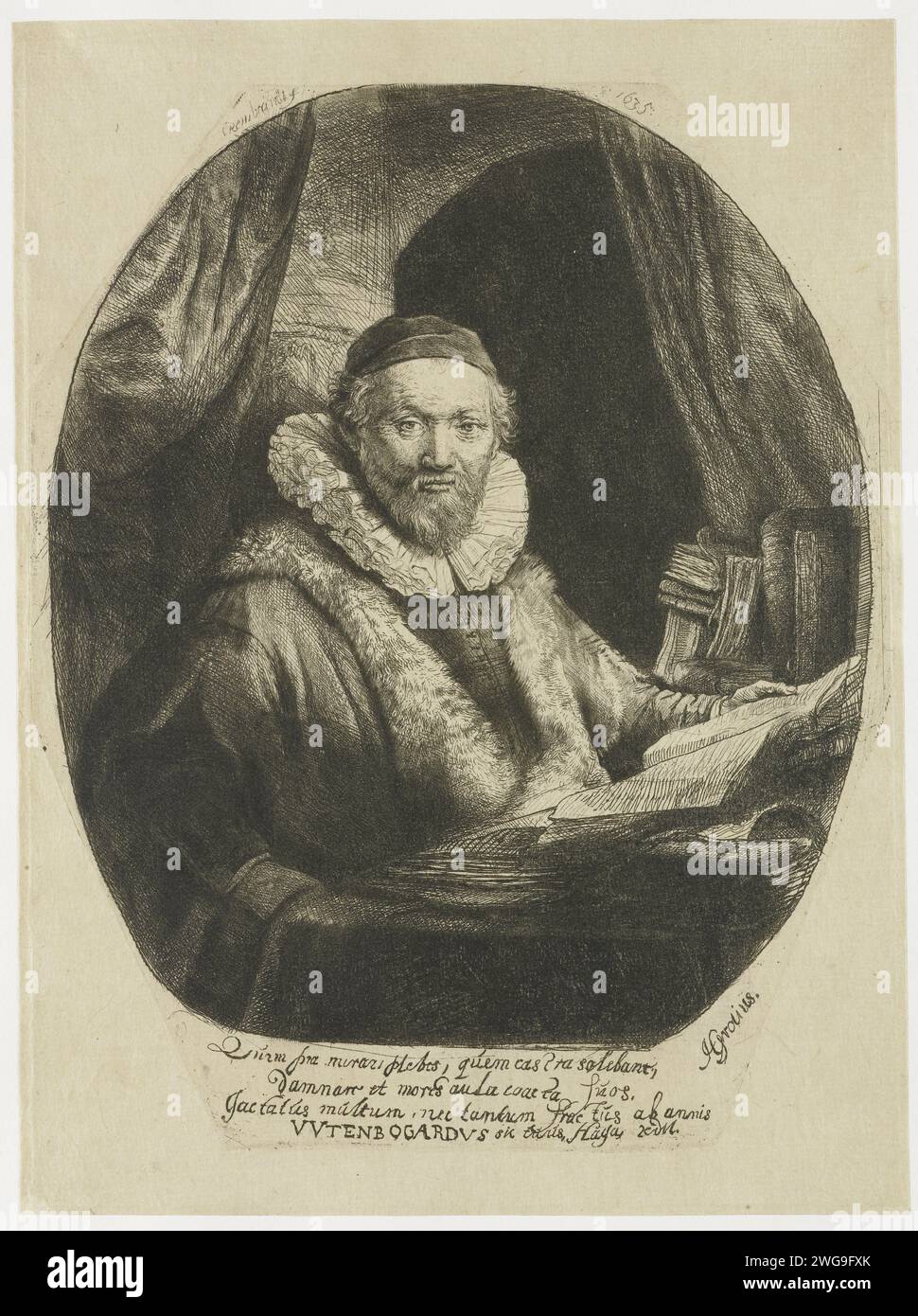 Jan Uytenbogaert, Preacher of the Remonstrants, Rembrandt van Rijn ...