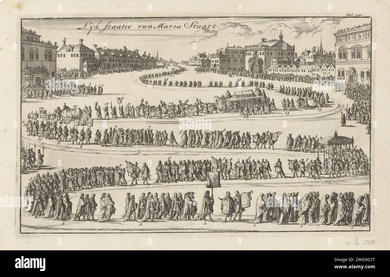 Corpse of Queen Maria II Stuart, 1695, Jan Luyken, 1695 print Small ...