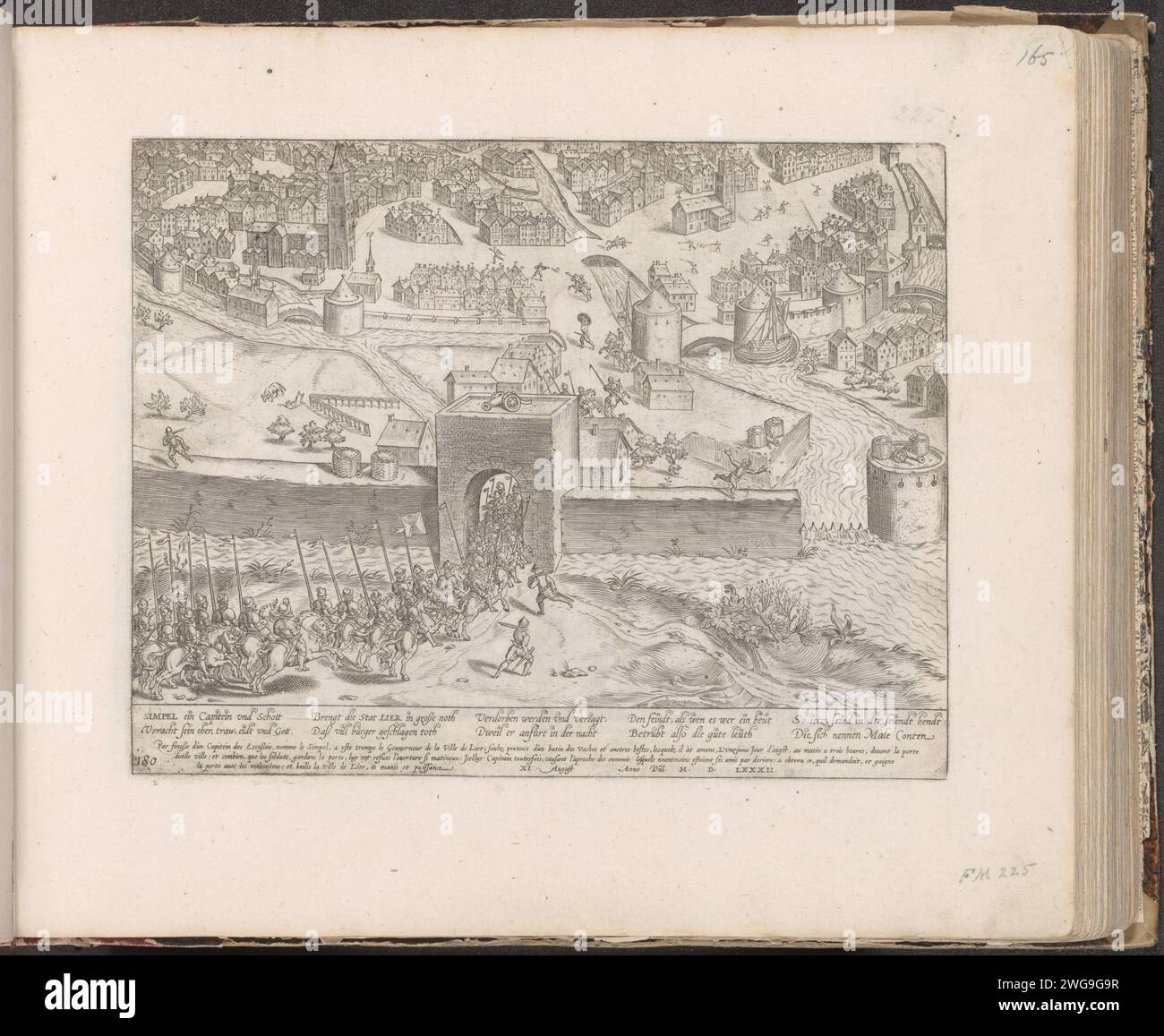 Intake of Lier by betrayal, 1582, 1582 - c. 1585 print The city of Lier ...