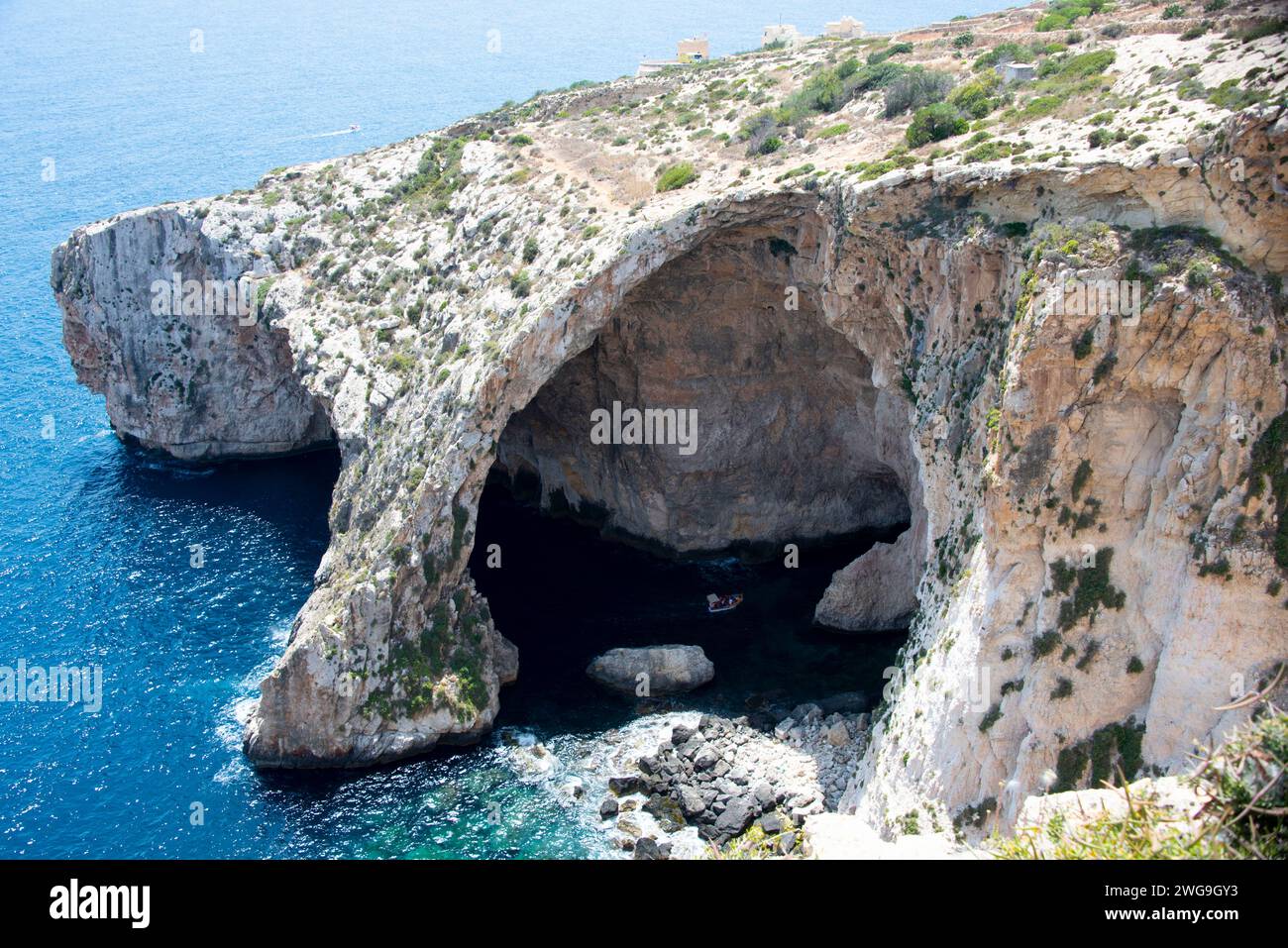 Blue Grotto Sea Caves - Malta Stock Photo - Alamy