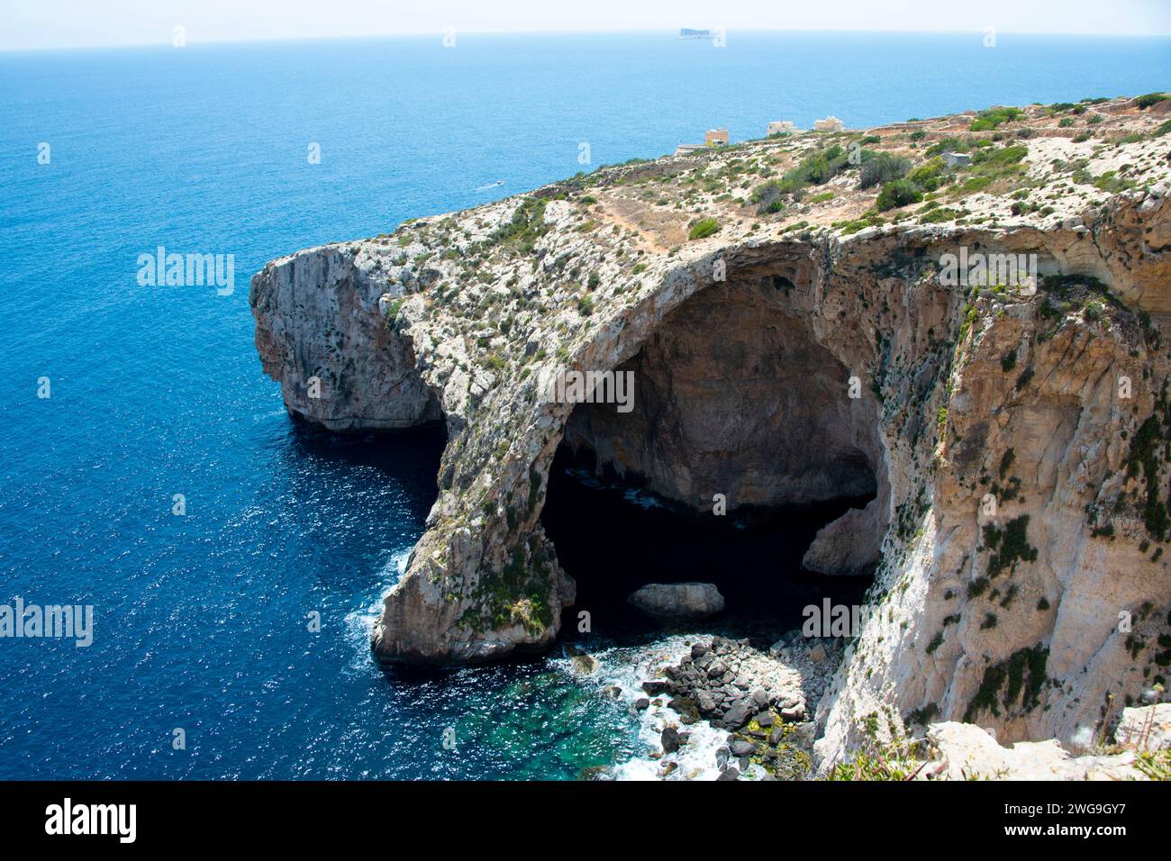Blue Grotto Sea Caves - Malta Stock Photo - Alamy