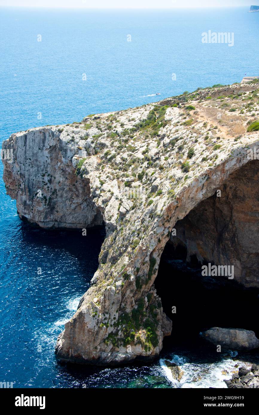 Blue Grotto Sea Caves - Malta Stock Photo - Alamy