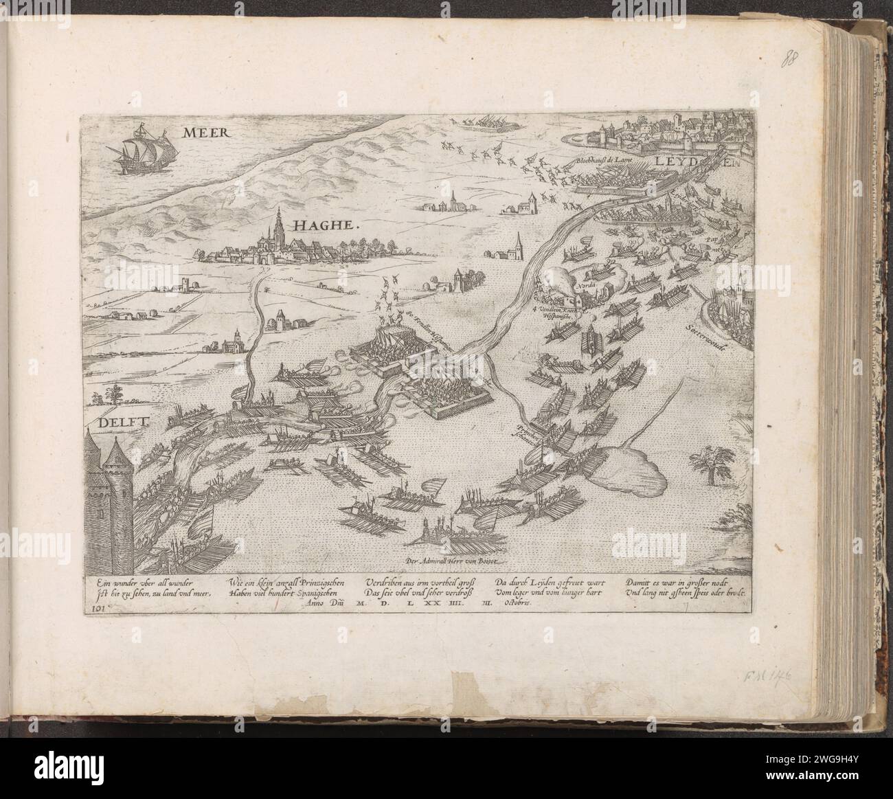 Relief of Leiden, 1574, 1574 - c. 1578 print The relief of Leiden on 3 ...