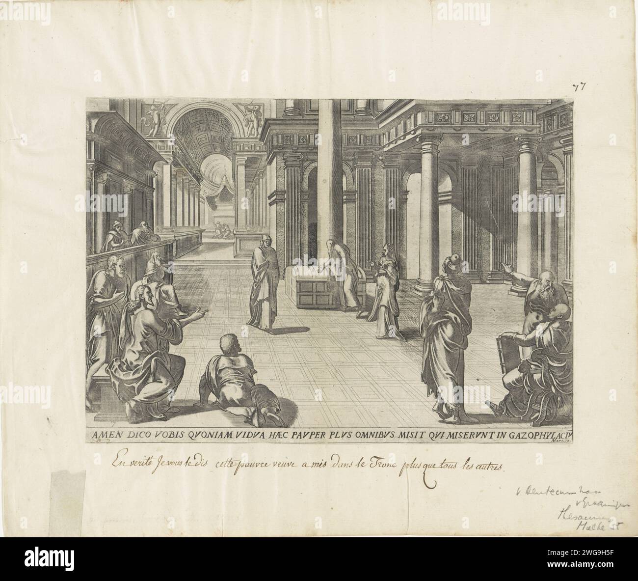 Penning of the widow, Lucas van Doechum, after Gerard van Groeningen ...