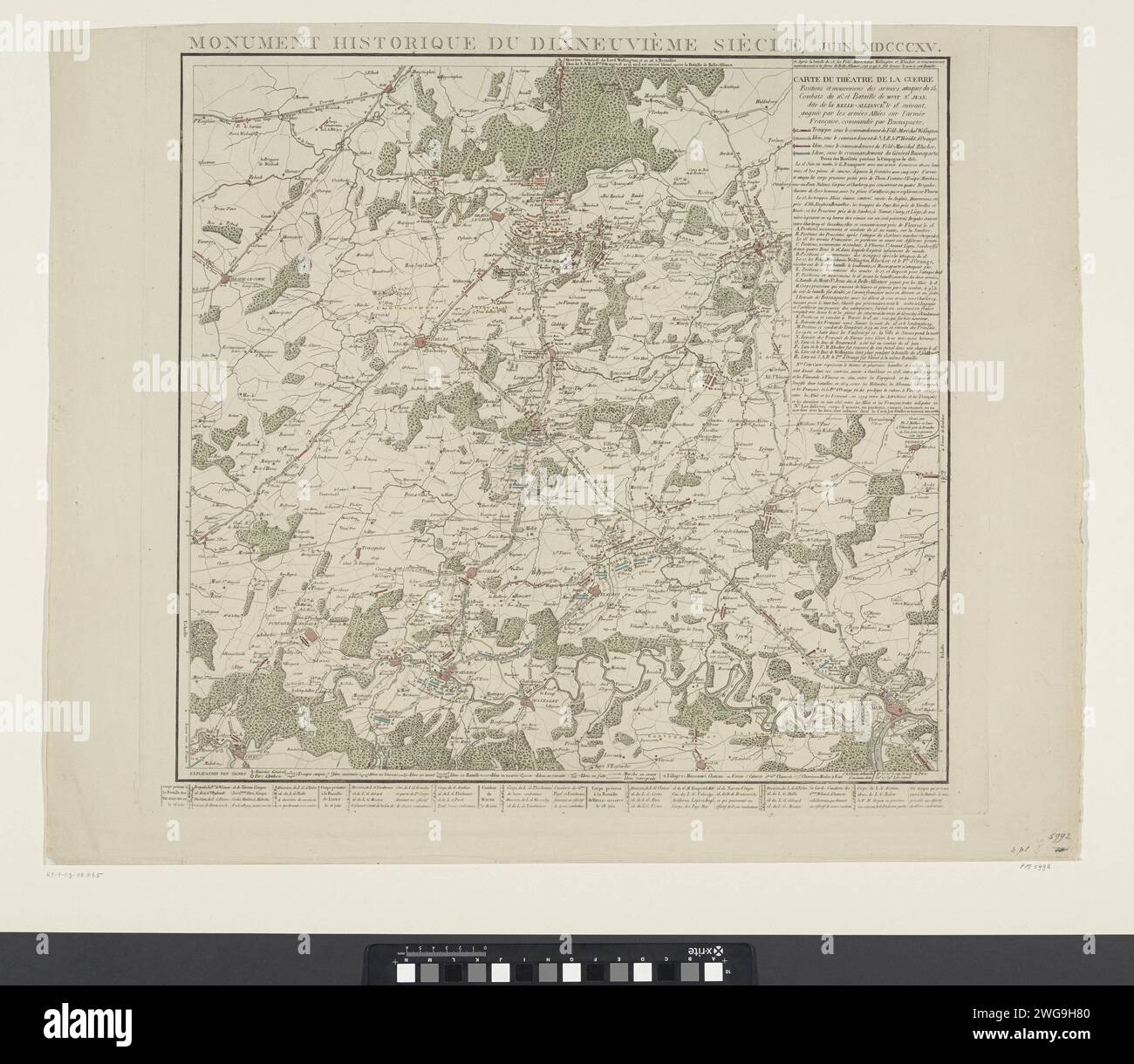 Map of the battle of waterloo hi-res stock photography and images - Alamy