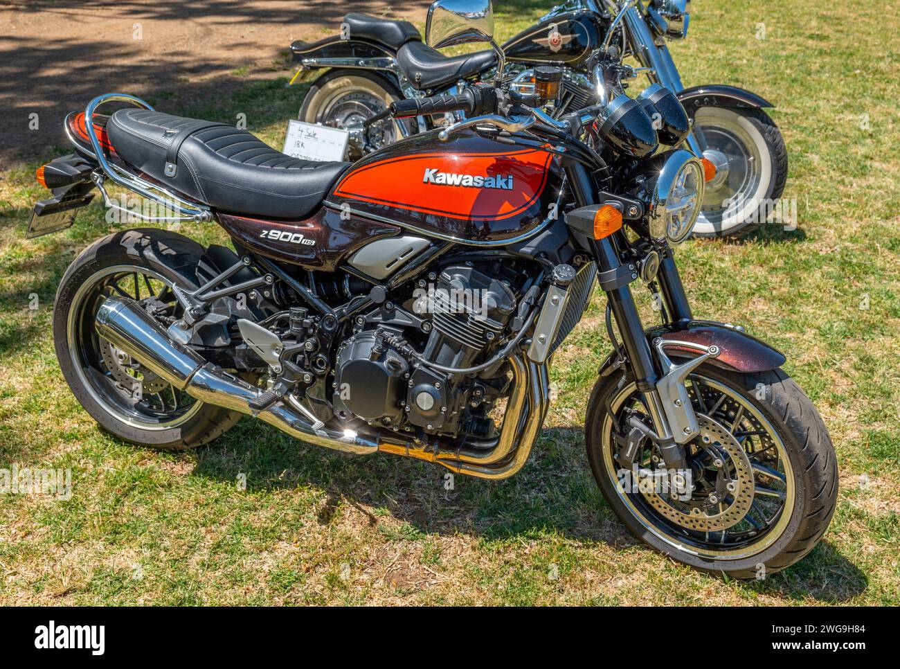 Kawasaki Z900 RS in-line four retro motorcycle Stock Photo - Alamy