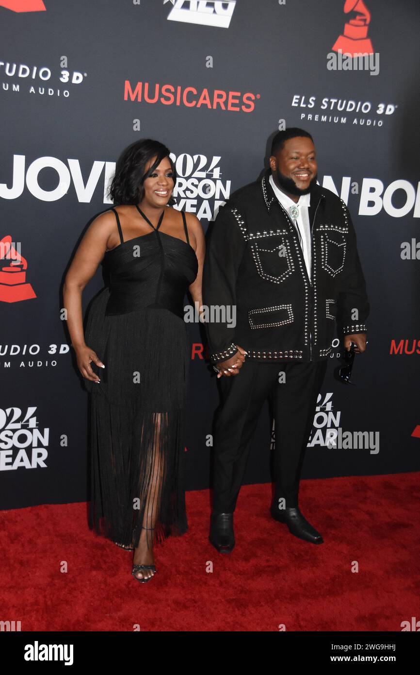 Los Angeles, California, USA 2nd February 2024 Singer Tanya Trotter and ...