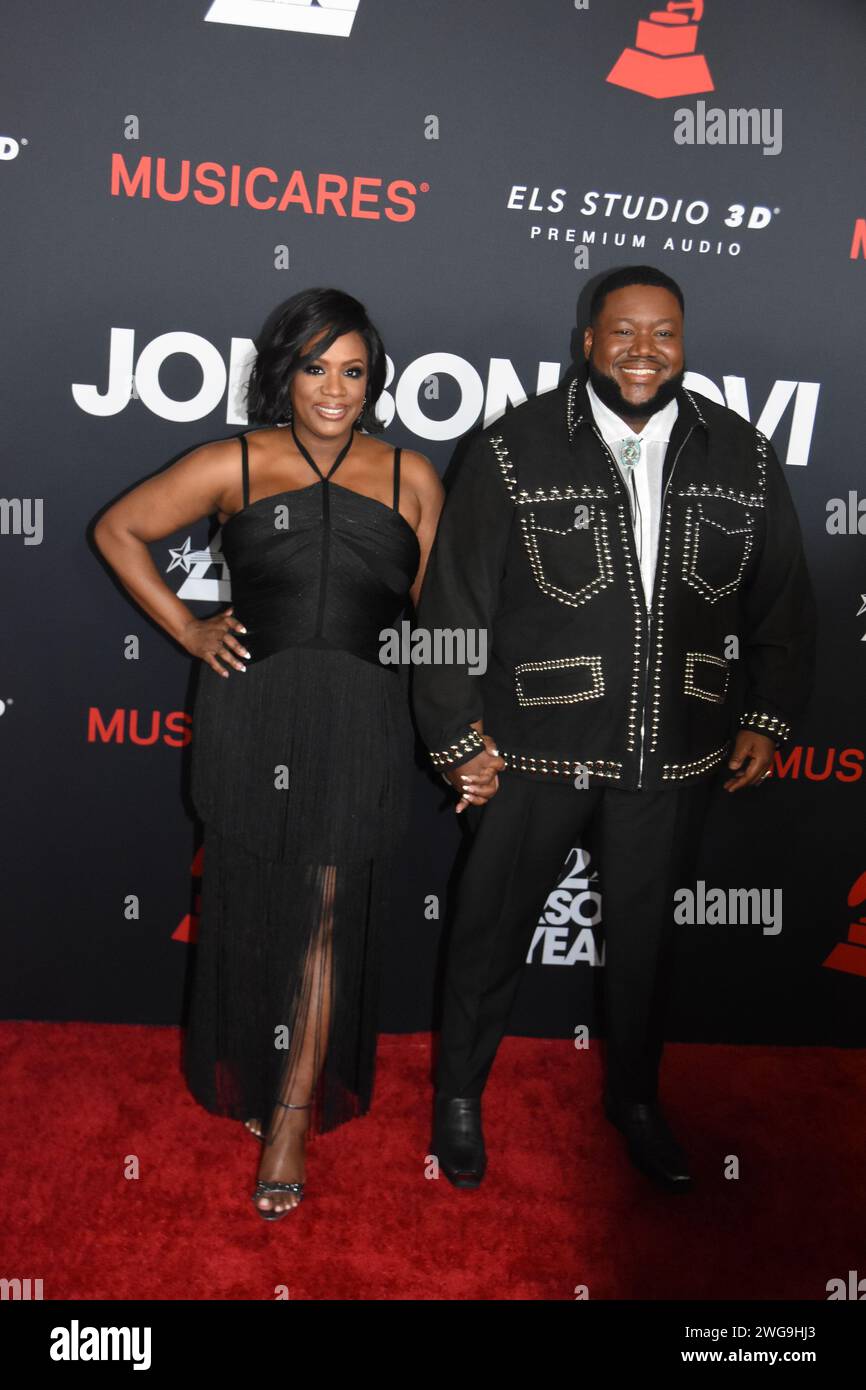 Los Angeles, California, USA 2nd February 2024 Singer Tanya Trotter and ...