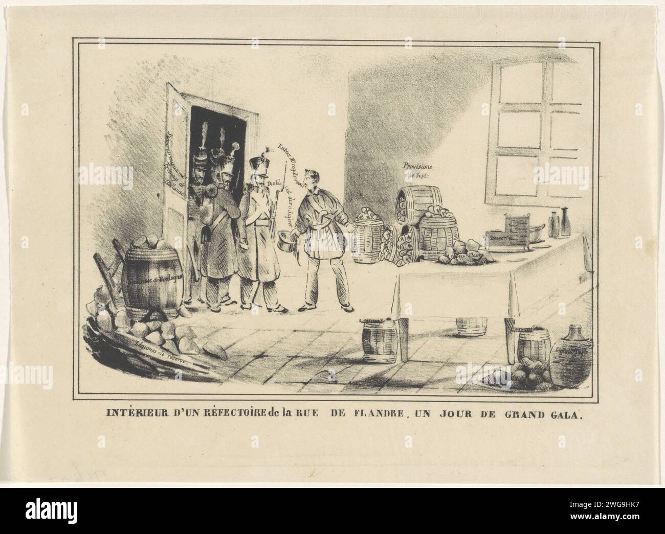 Cartoon on the Dutch army, 1830, Anonymous, 1830 - 1831 print Cartoon ...