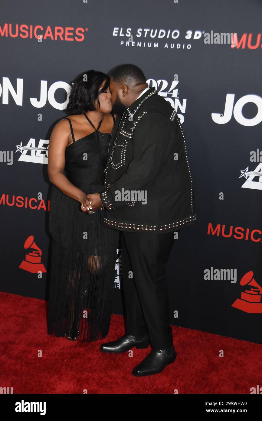 Los Angeles, California, USA 2nd February 2024 Singer Tanya Trotter and ...