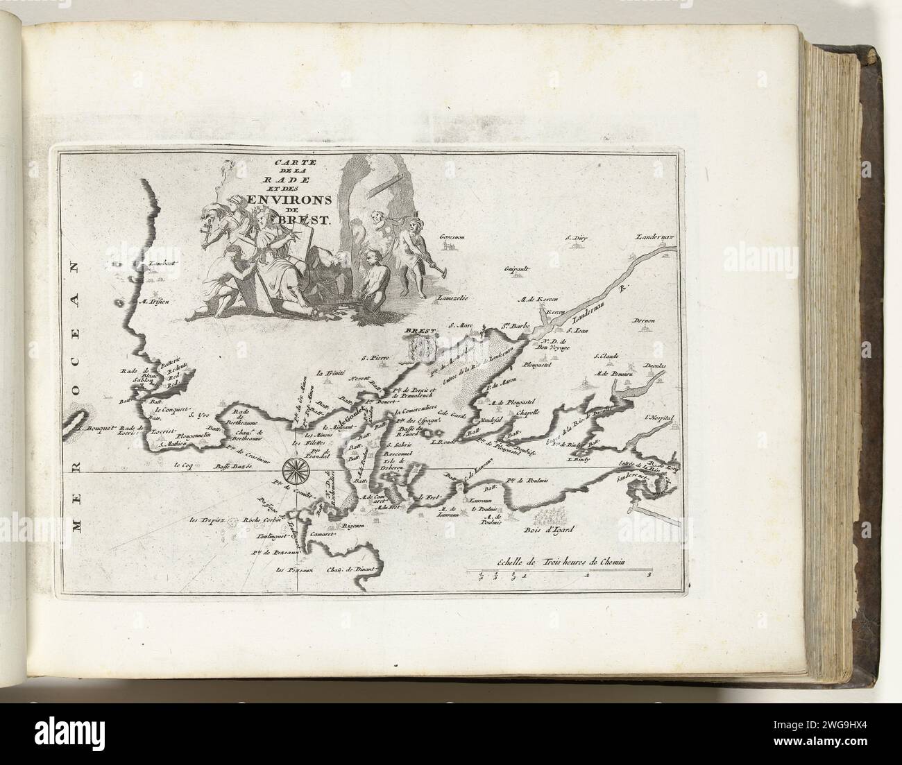 Map of the surroundings of Brest, ca. 1693-1695, 1693 - 1695 print Map ...