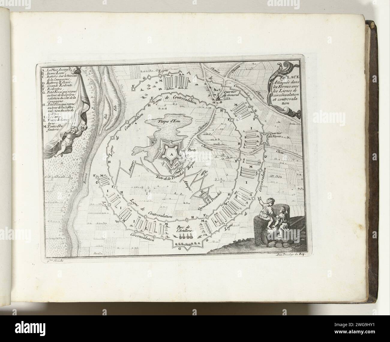 Ninth plate A schematic representation of an imaginary siege, 1693 ...