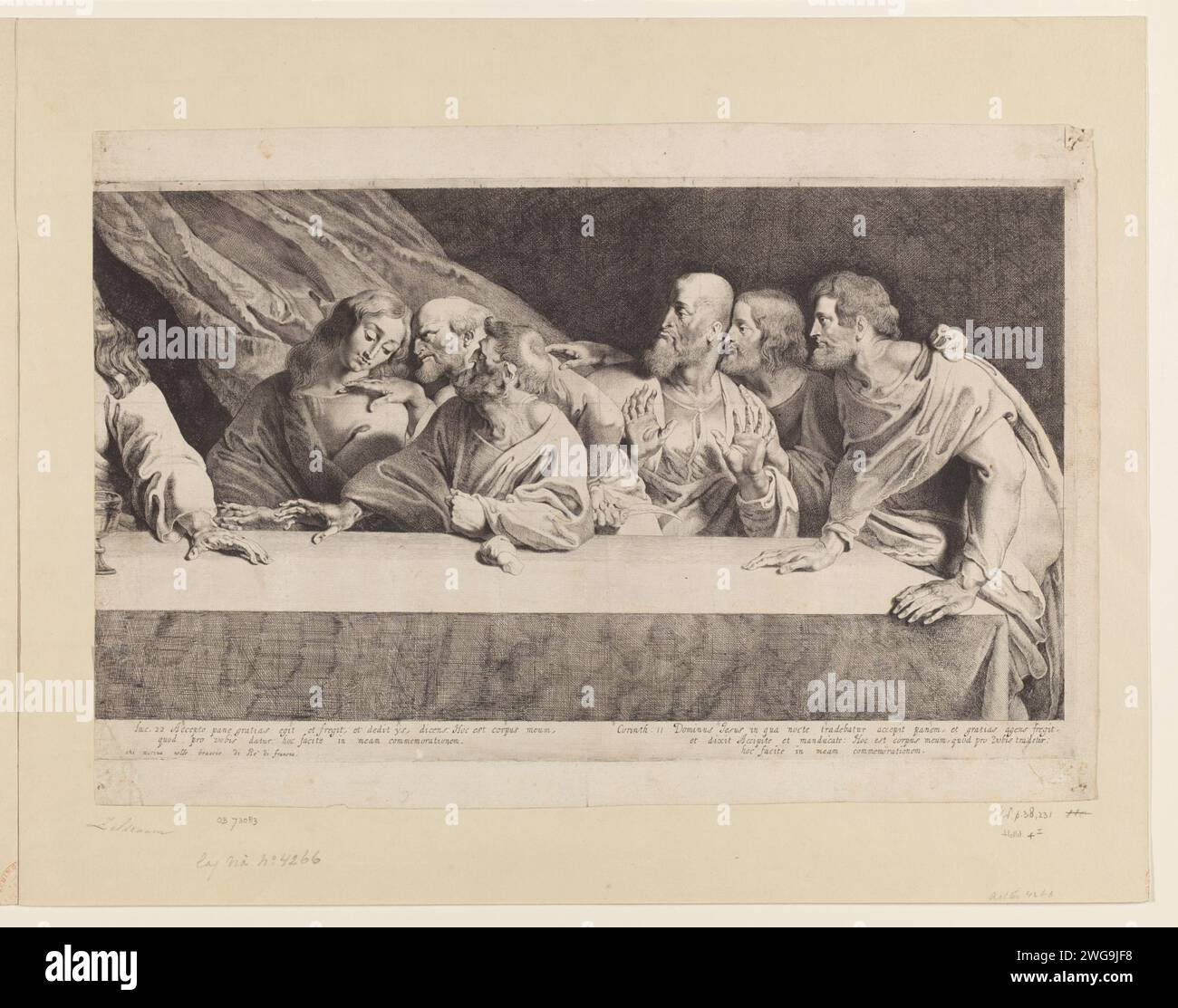 The Last Supper (right half), Pieter Claesz. Soutman, after Leonardo da Vinci, after Peter Paul ...