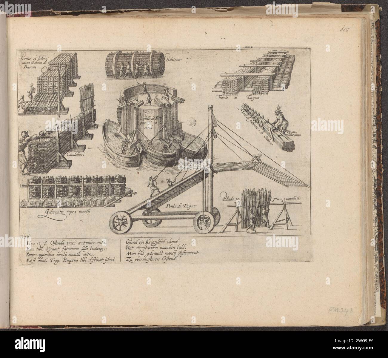 Siege tools used for the siege of Ostend, 1601-1604, 1601 - 1603 print ...