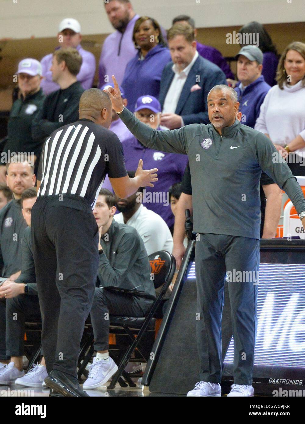 Stillwater, Oklahoma, USA. 3rd Feb, 2024. Kansas State coach JEROME ...