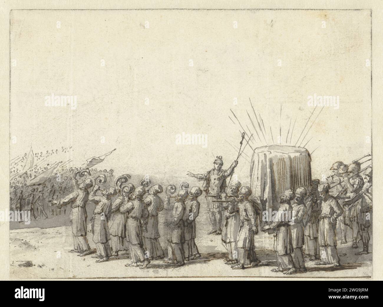 Procession with the Ark des Covenant, Caspar Luyken, 1682 - 1708 ...