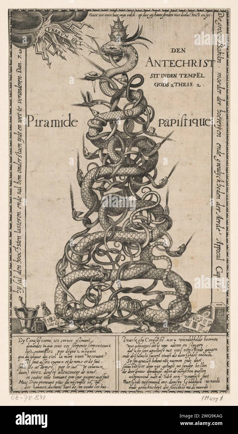 Paapse Piramid, 1600 - 1624 print Paapse pyramid. Pyramid formed by a ...