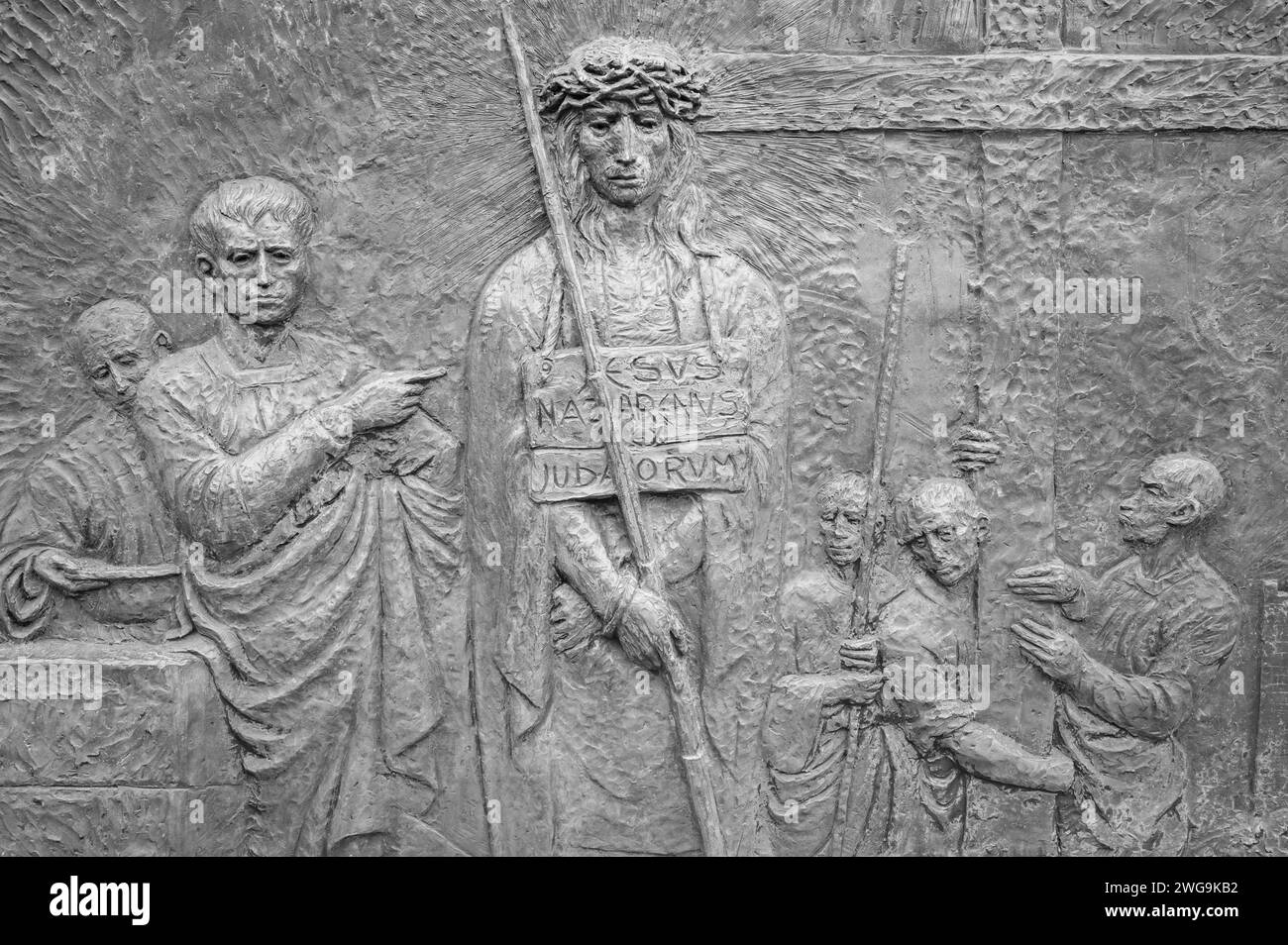 Sculpture on a hill Black and White Stock Photos & Images - Alamy