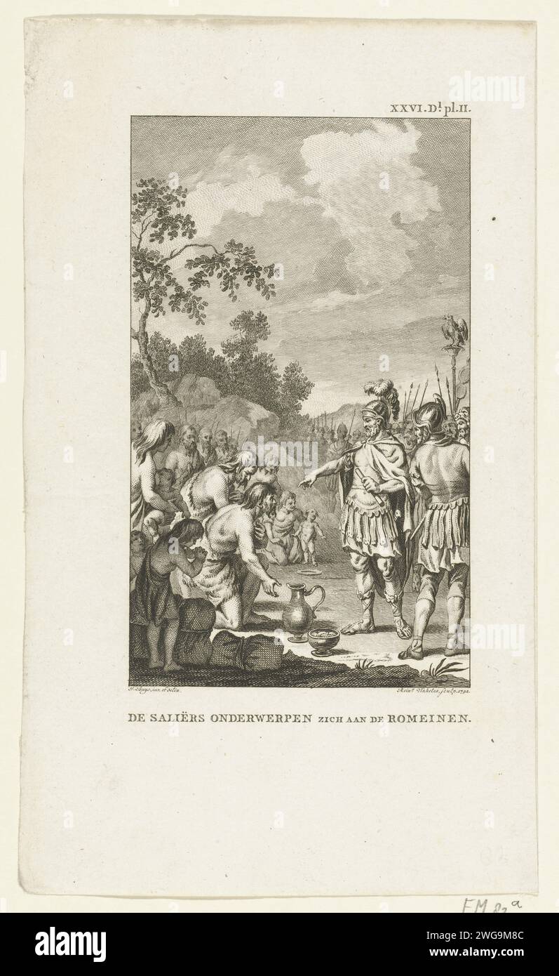 Salisch Franken submit to Julianus, 358, 1792 print The Salian Franks ...