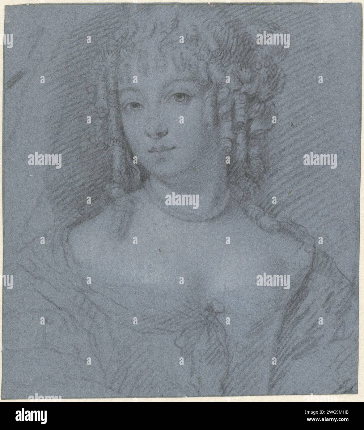 Portrait of a young woman, Mattheus Verheyden, After Caspar Netscher ...