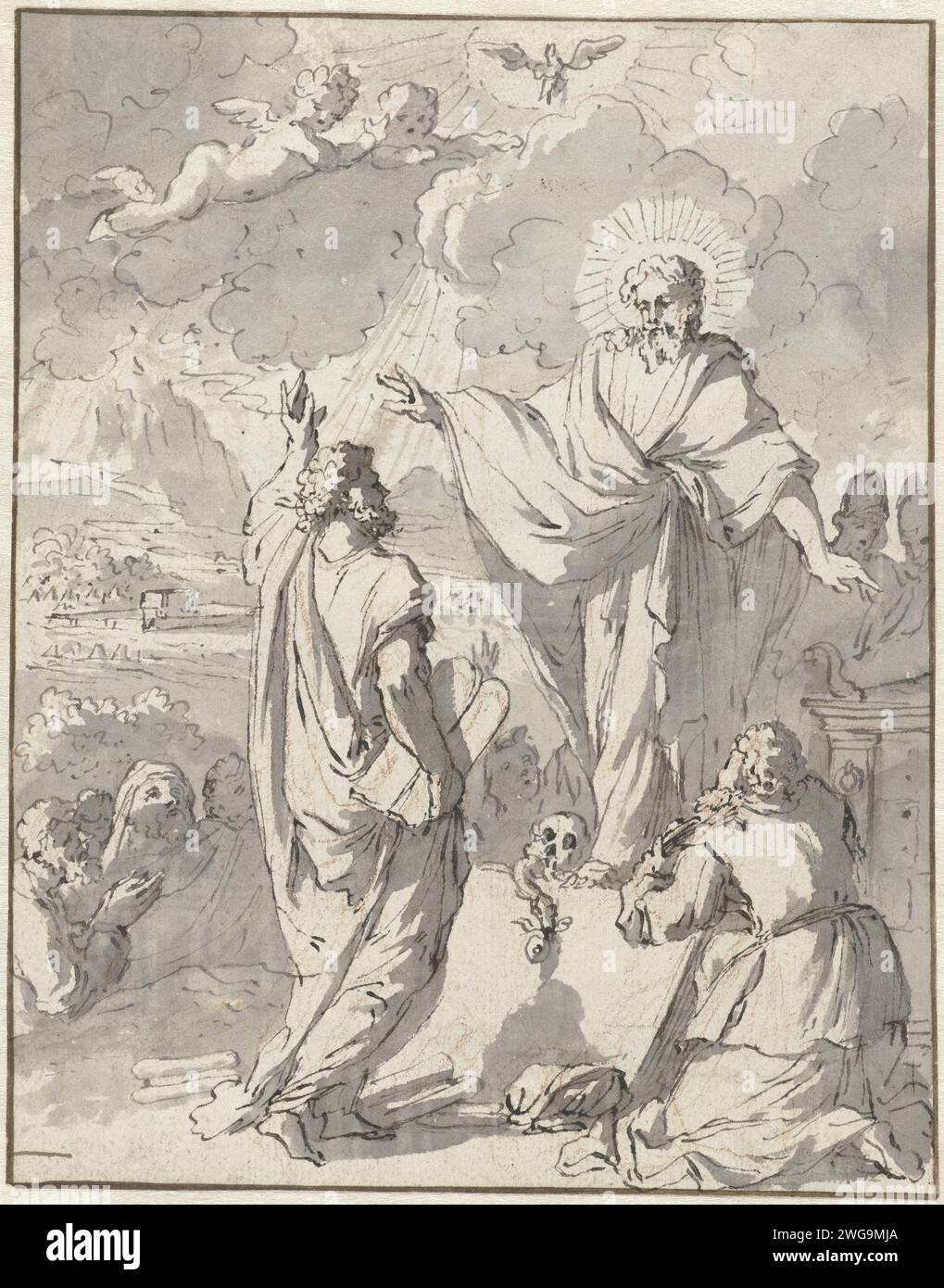 Moses receives from God the Tables of Law, Jan Goeree, 1600 - 1699 ...