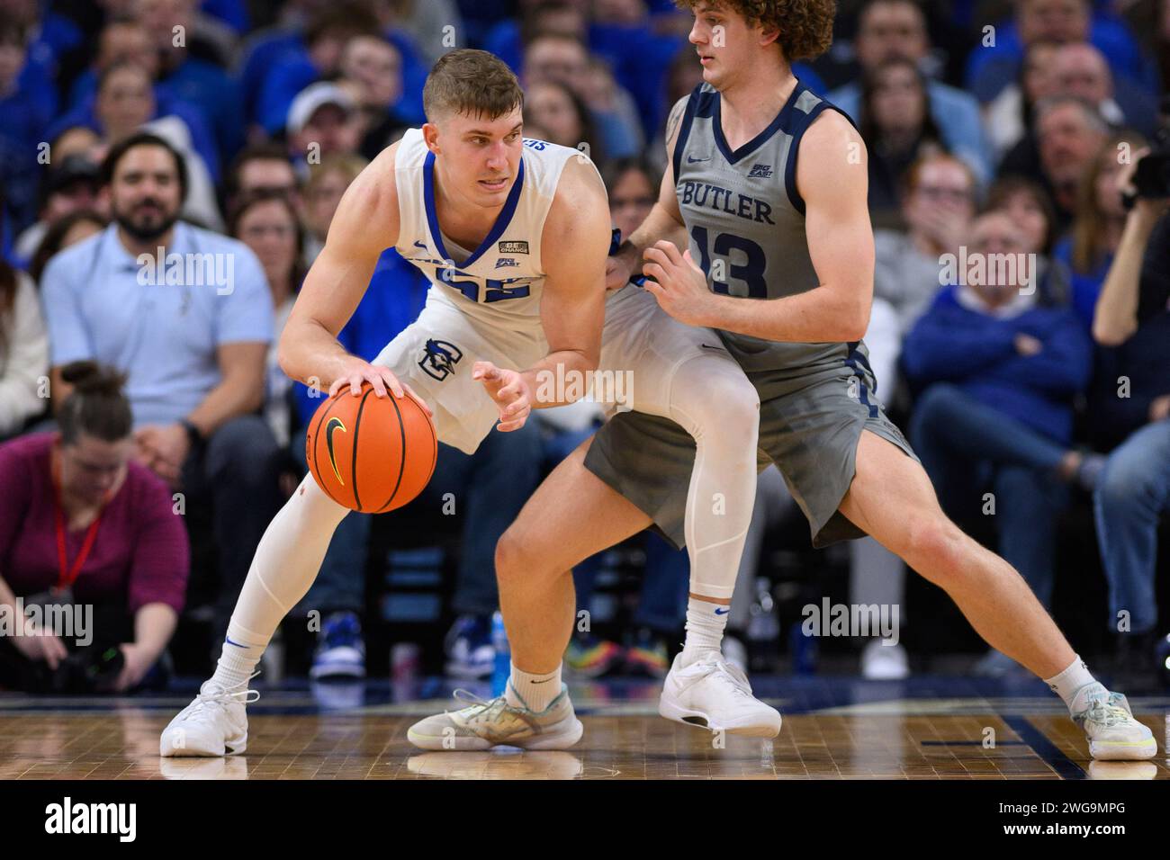 OMAHA, NE - FEBRUARY 02: Creighton Bluejays guard Baylor Scheierman (55 ...