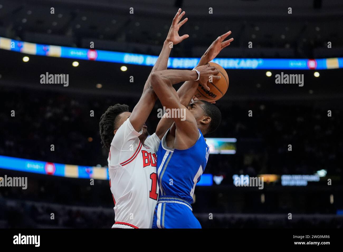 Chicago Bulls forward DeMar DeRozan, left, fouls Sacramento Kings guard ...