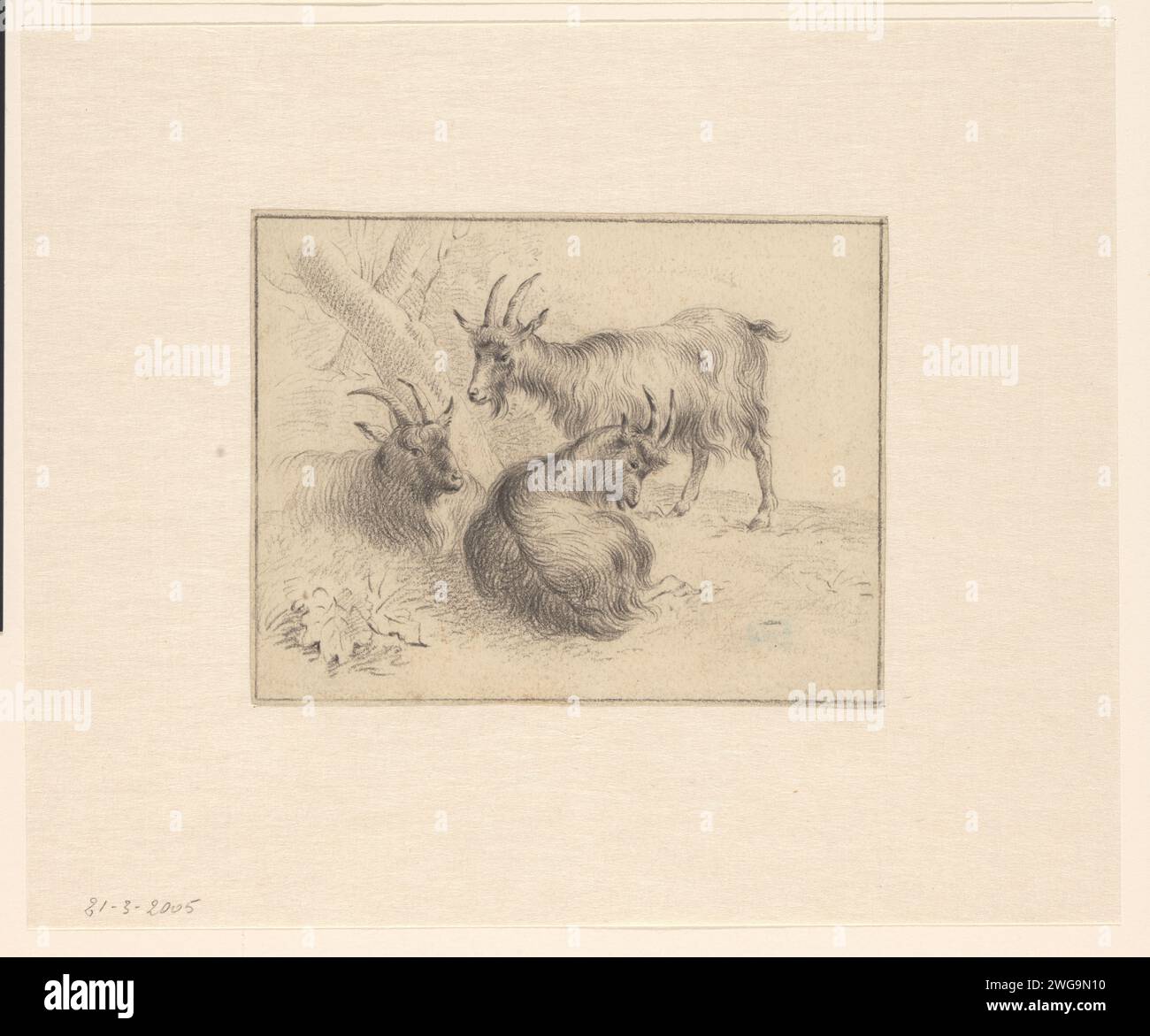 Three Goats, Anonymous, After Nicolaes Pietersz Berchem, 1631 - 1733 ...