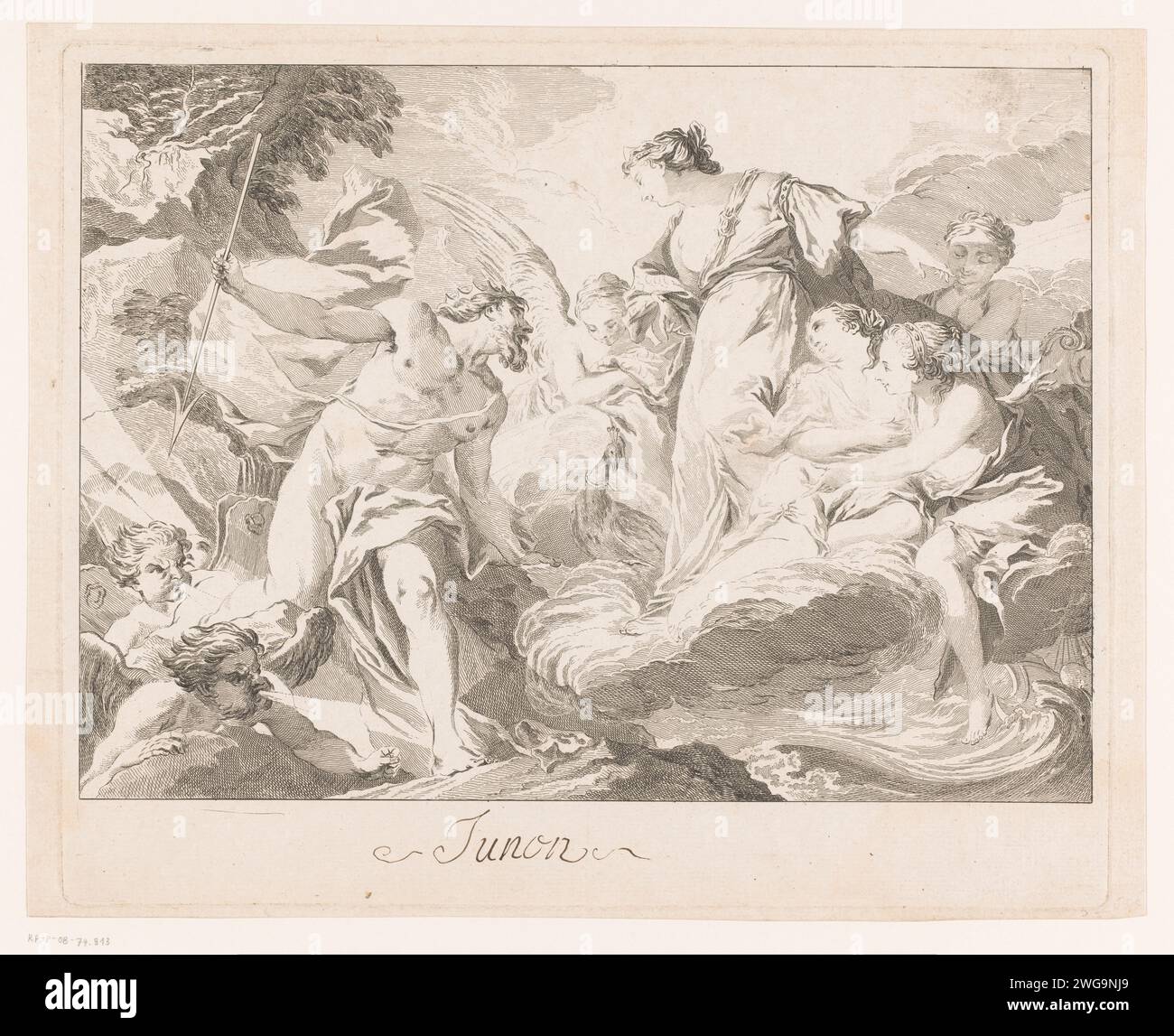 Juno EN Aeolus, Anonymous, 1600 - 1700 print France paper etching ...