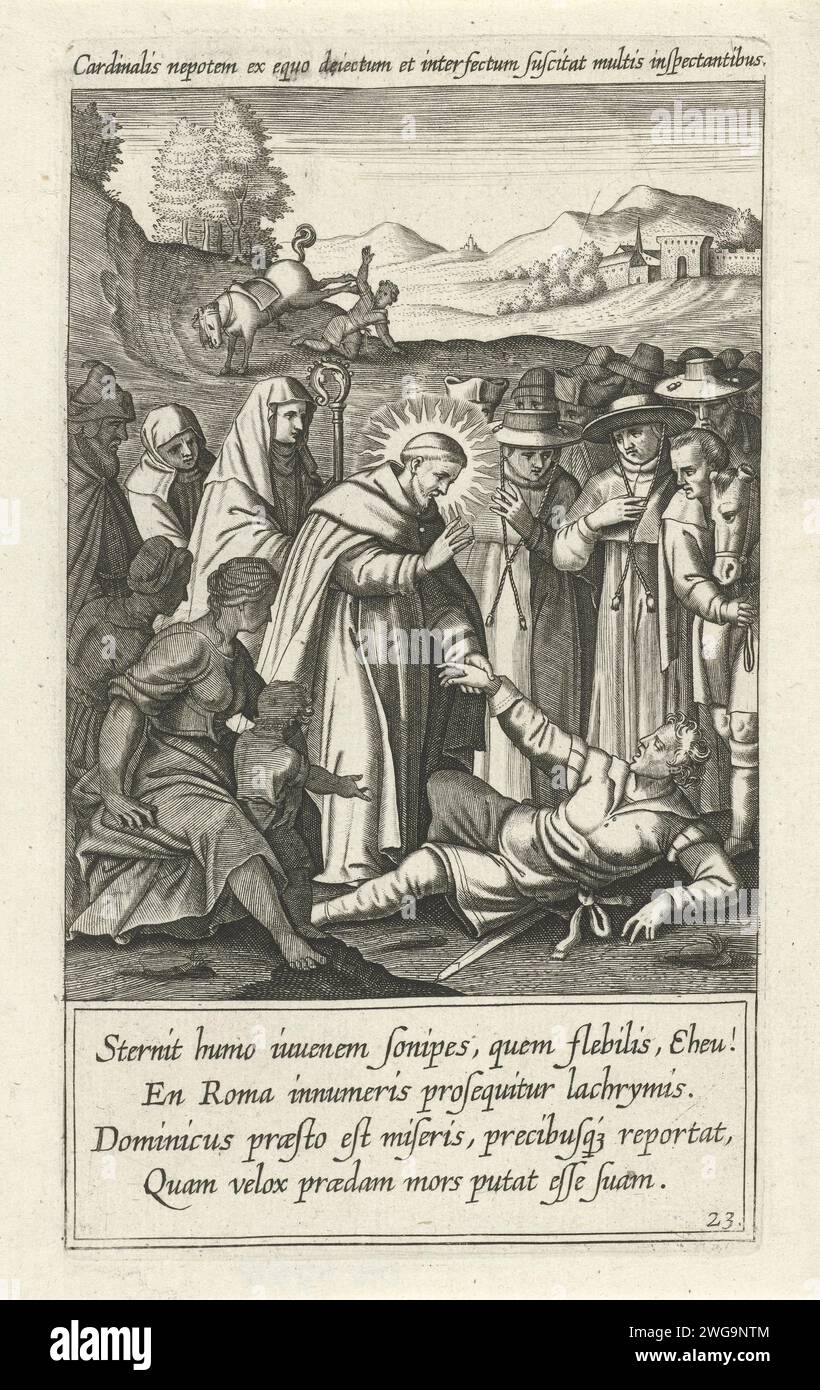 Opwekking Napoleon Orsini, Theodoor Galle, After Pieter de Jode (I ...