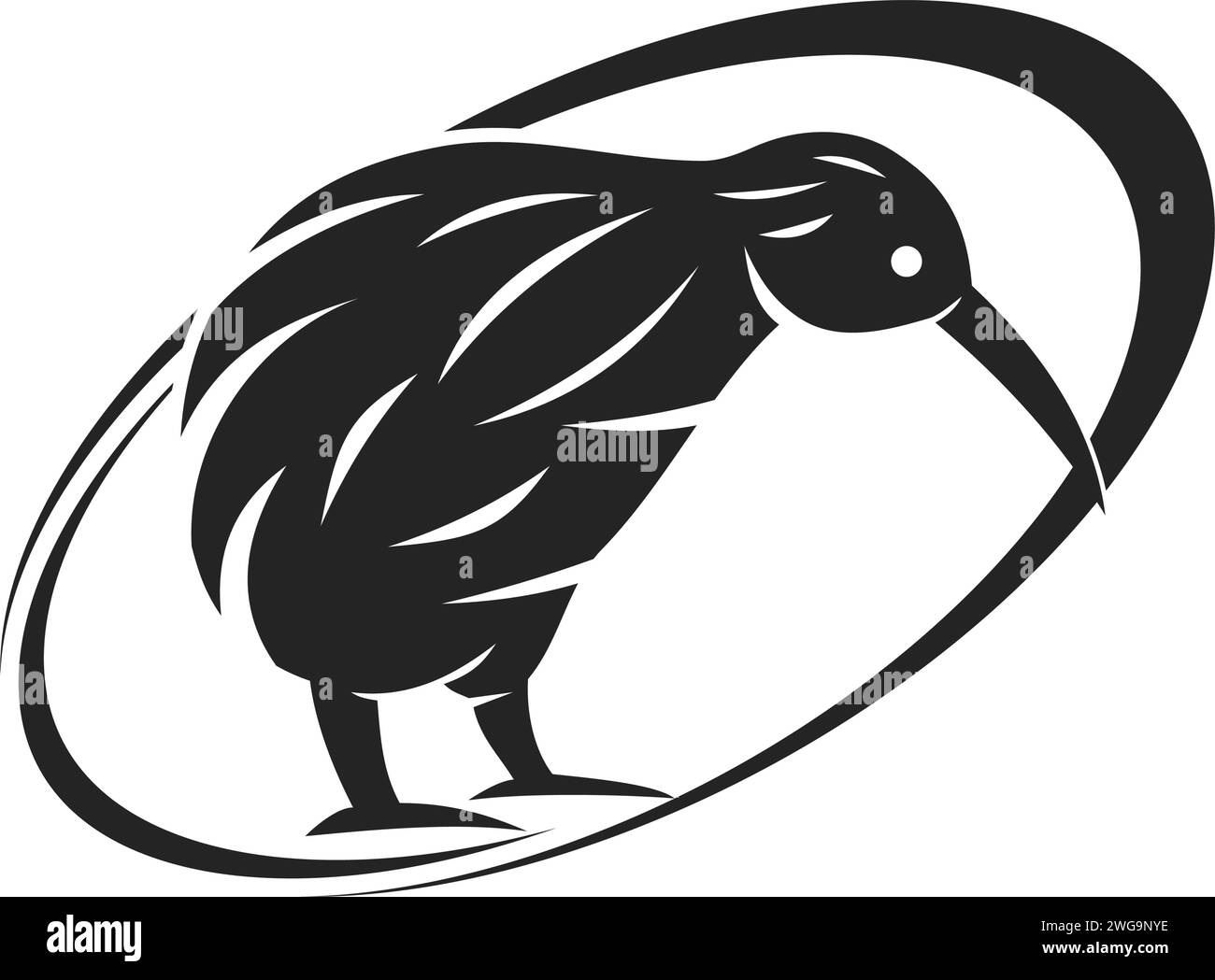 Kiwi Bird Logo template Isolated. Brand Identity. Icon Abstract Vector ...