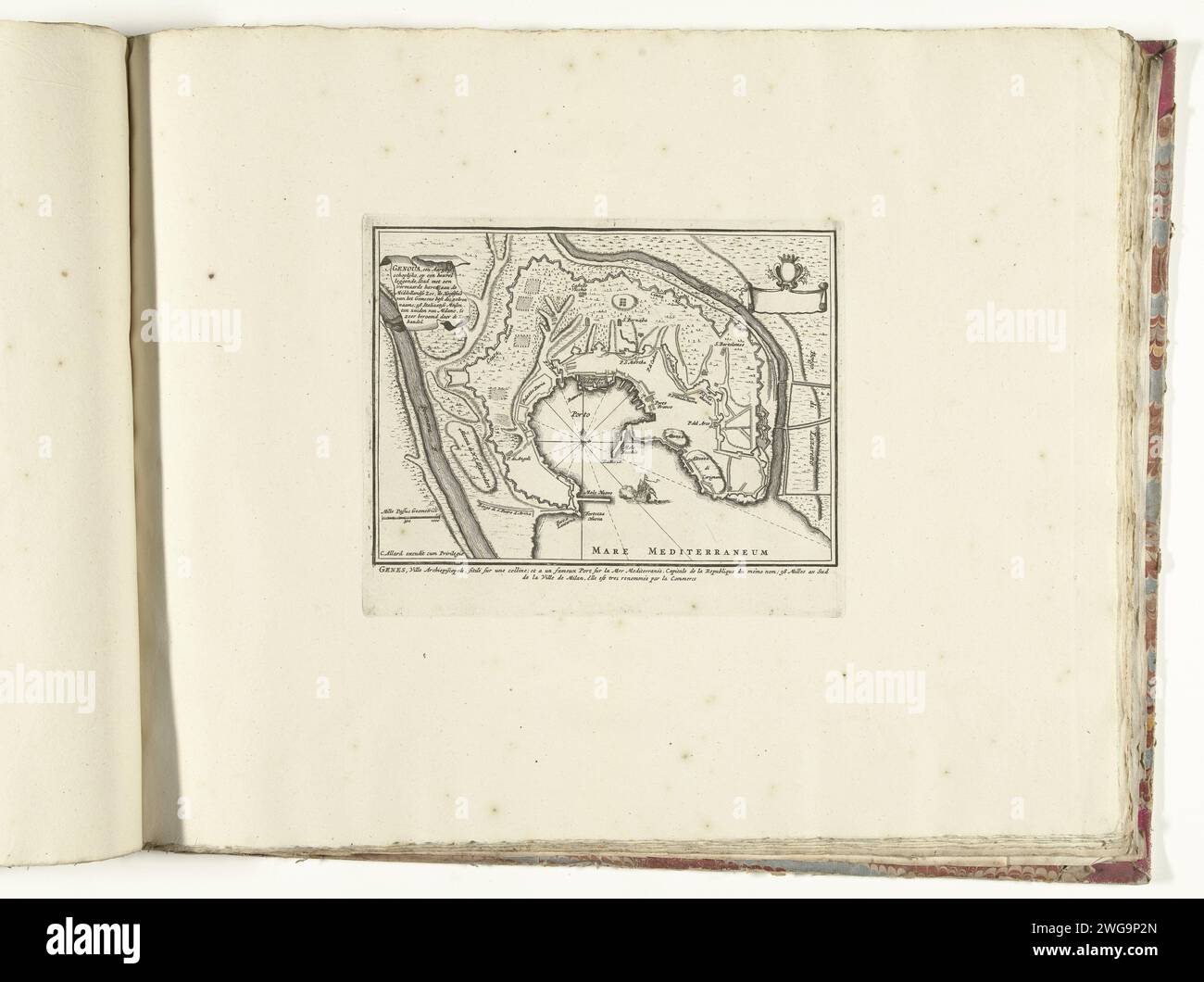 Map of Genoa, ca. 1701-1713, 1701 - 1714 print Map of Genoa. Part of ...