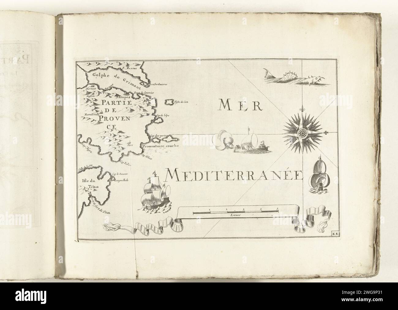 Map of the French south coast at Saint -Tropez, ca. 1702, 1702 - 1703 ...