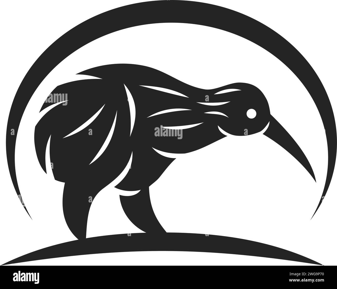 Kiwi Bird Logo template Isolated. Brand Identity. Icon Abstract Vector ...